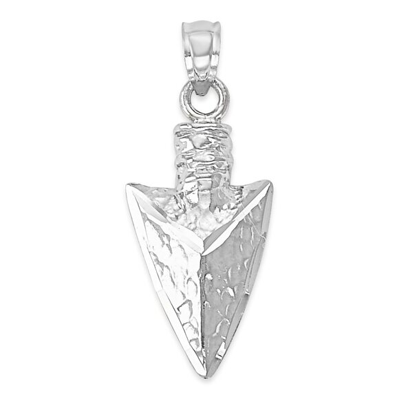 Golden Fire | Jewelry | 925 Sterling Silver Arrowhead Pendant Unique ...